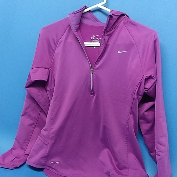 Nike | Jackets & Coats | Nike Long Sleeve Hooded Athletic Jacket Half ...